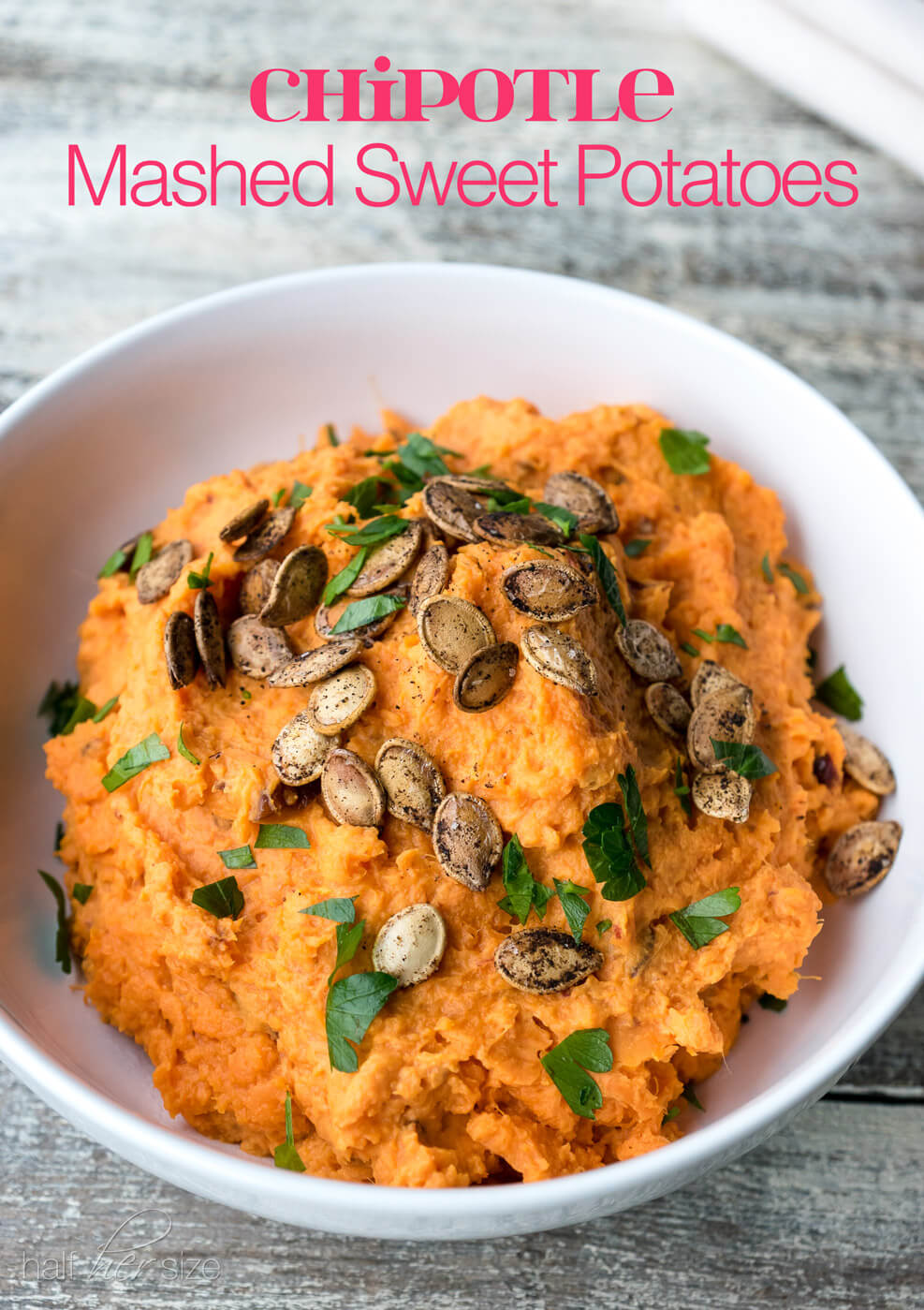 Chipotle Mashed Sweet Potatoes - Plate Full of Grace
